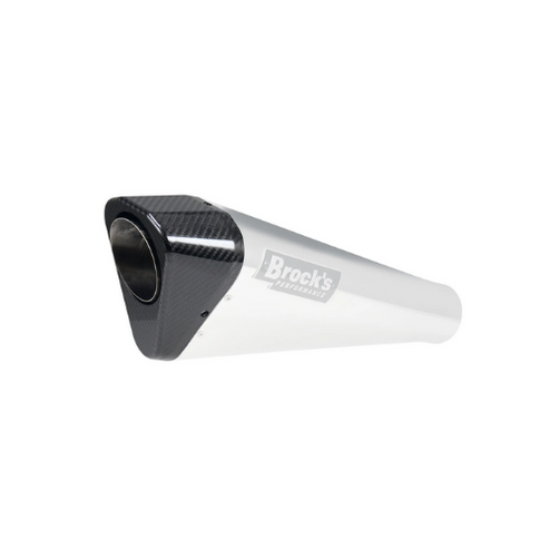 Brocks Replacement Penta-Carbon Exhaust Gloss Endcap (Includes Rivets ...